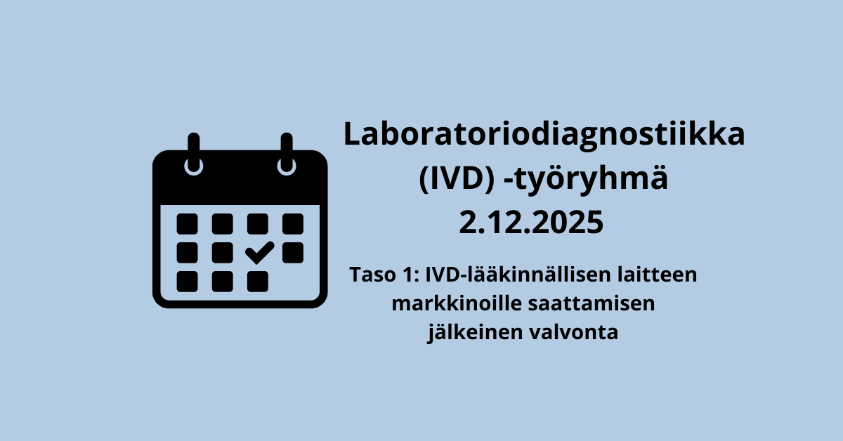 Terveysteknologia ry IVD-työryhmä joulukuu